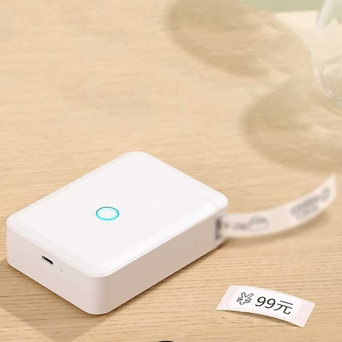 SLNFXC Portable Label Maker Wireless Bluetooth Label Printer for Phone Office Home Name Tape Sticker