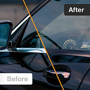 Gold Label Detailing 3M Black Out Trim Chrome Delete Vinyl Wrap Kit | 25ft Roll of 3m Scotchprint 2080 | Felt Edge Squeegee and Razor Blade Included (Satin, 2" by 25ft)