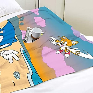 Cartoon Blanket,Ultra Soft Flannel Fleece Blanket Stylish Bedroom Living Room Sofa Warm Blanket for Family (Pic 1, 50 x 40 inches)