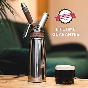 Hatfields London NitroPress Nitro Cold Brew Maker And Dispenser, Nitrogen Infuser, Cold Brew Kit with 10 Nitrogen Cartridges
