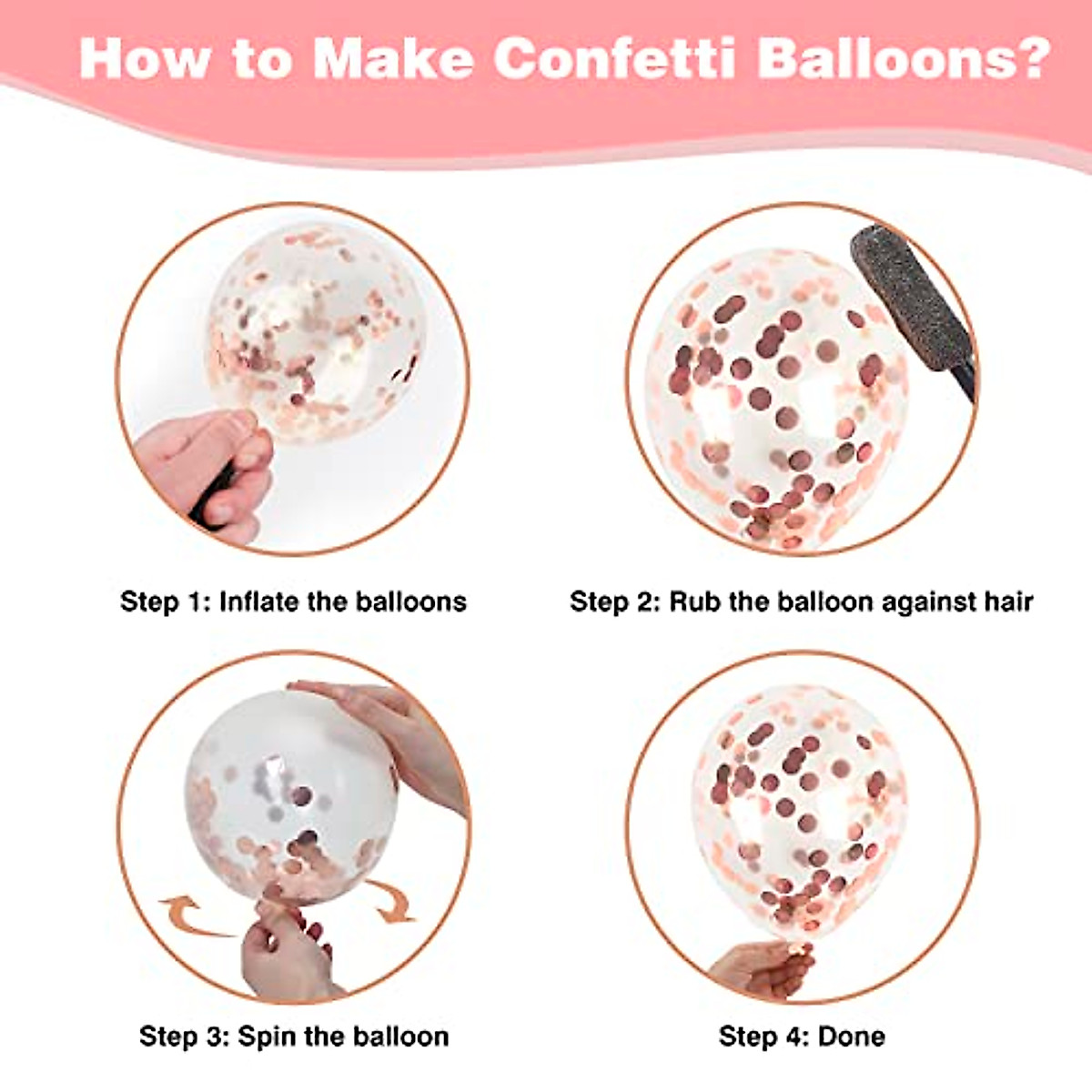 RUBFAC 153pcs Boho Balloons Garland Kit, Blush Balloons Dusty Pink Brown Nude White Confetti Latex Balloons for Wedding Girls Birthday Pastoral Party Picnic Bridal Shower Decorations