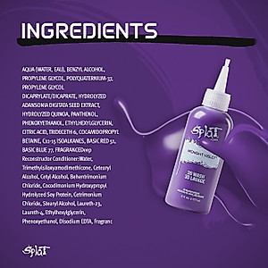 Splat Midnight Violet Semi Permanent Hair Dye Kit for Blondes, 1 Application, Includes Deep Reconstructor Conditioner, Lasts 30 Washes, No Bleach Required, Vegan & Cruelty Free Hair Color