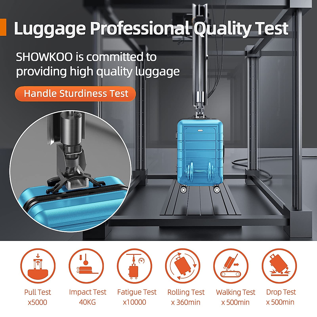 SHOWKOO Luggage Sets Expandable PC+ABS Durable Suitcase Sets Double Wheels TSA Lock 4 Piece Luggage Set Sky Blue