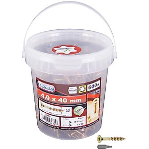 CONNEX B30081 TX 4 x 40mm Uni-Screws Bucket (500 Pieces)
