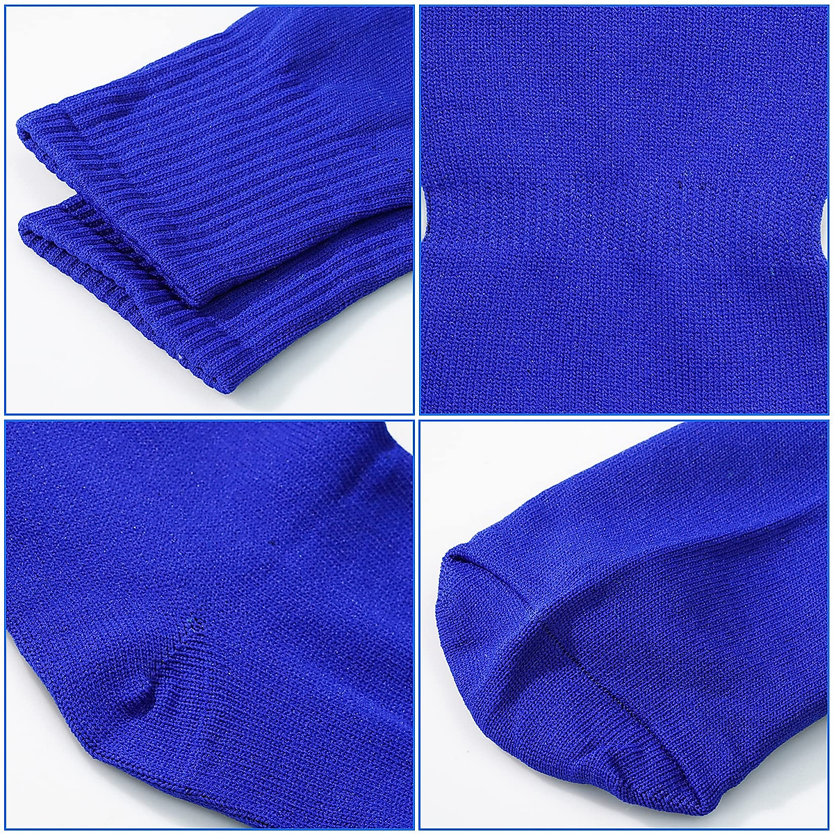 Dxhycc 4 Pairs Knee High Socks Casual Solid Knit Knee Socks for Men and Womens