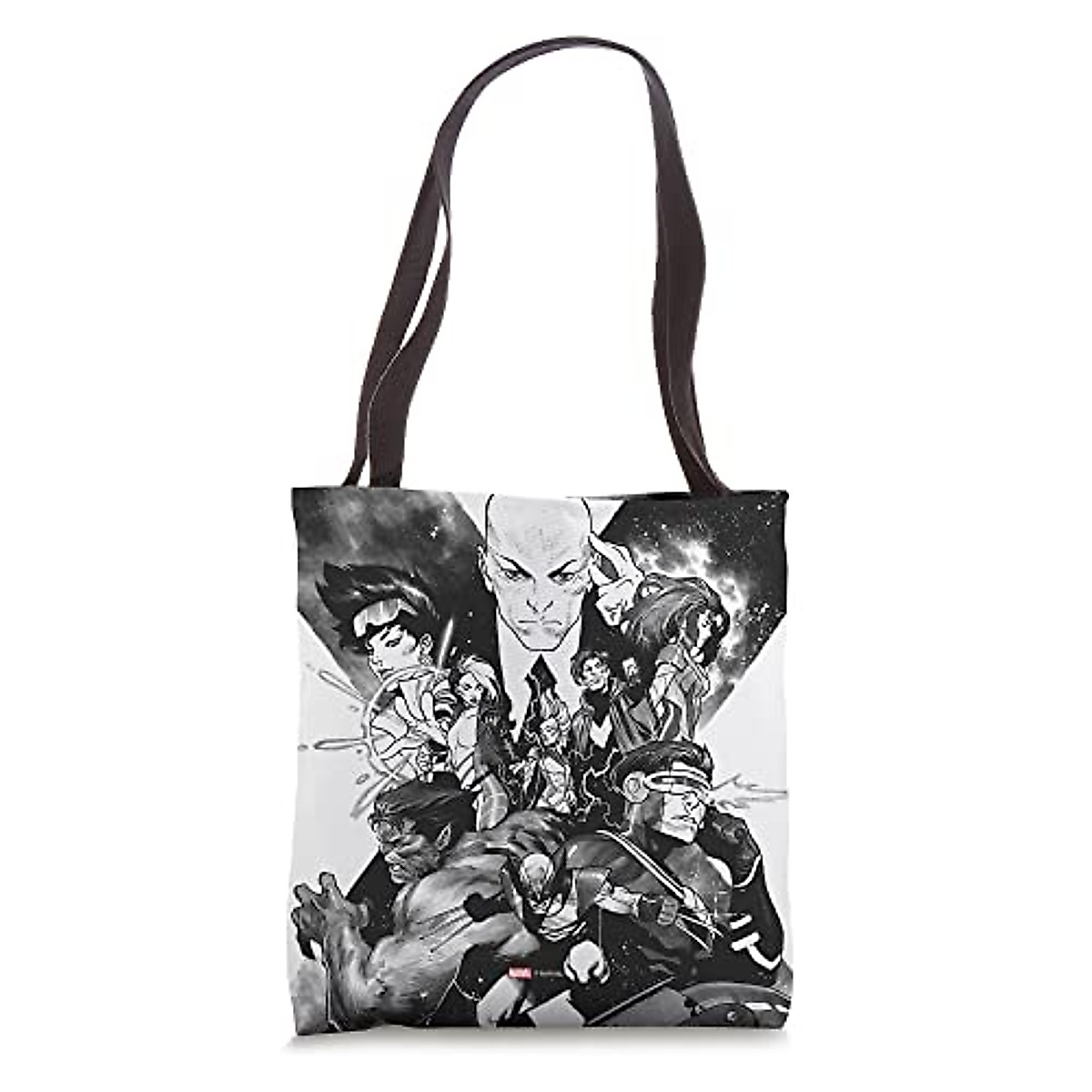 Marvel X-Men Mutant Super Heroes Black and White Tote Bag