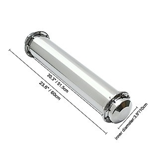 SoClaay Time Capsule Large Size 23.6inch/60cm Anti-Corrosion Waterproof Stainless Steel Capsule Container Durable Lock Container for Future Graduation Gift