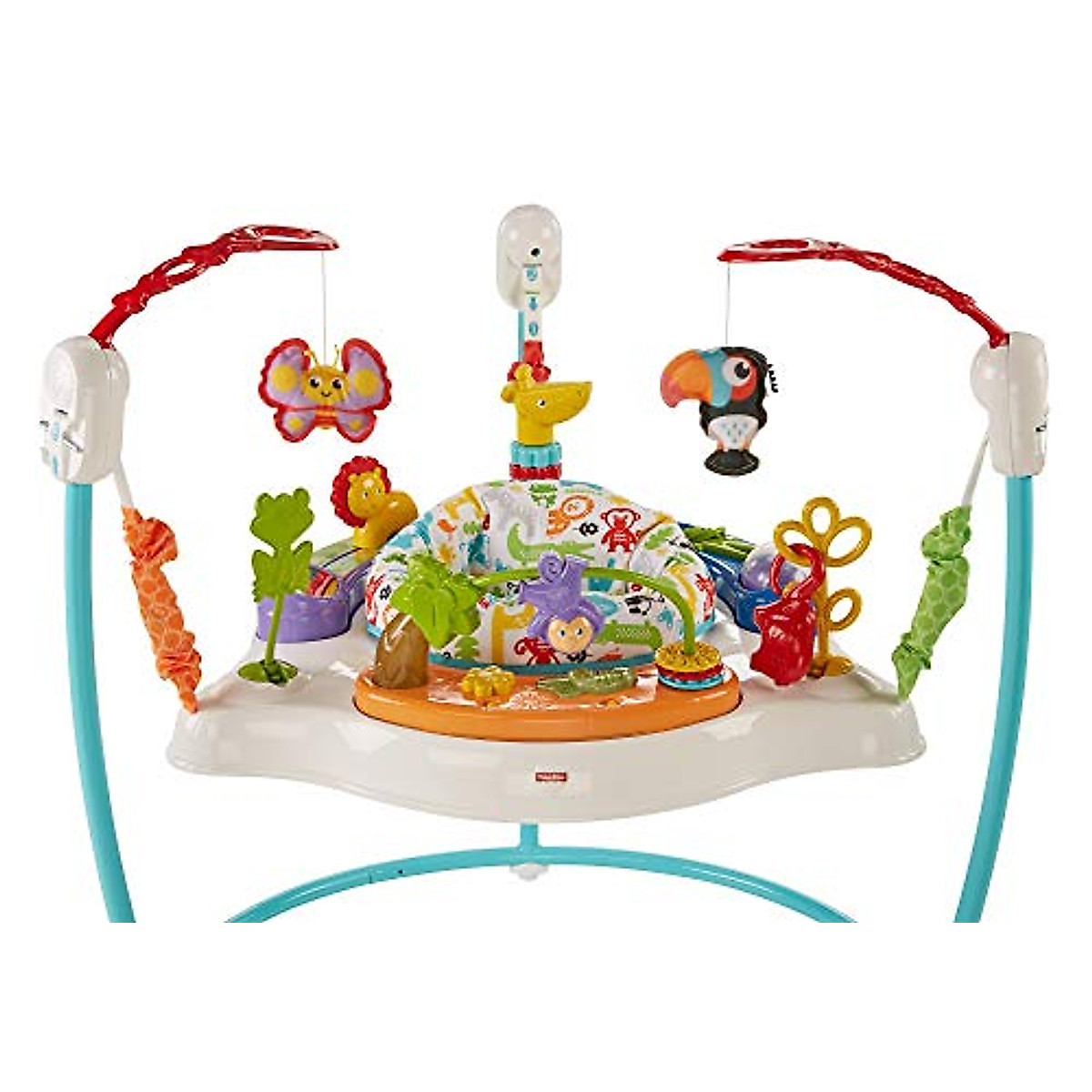 Fisher-Price Baby Bouncer Animal Activity Jumperoo With Music Lights Sounds And Developmental Toys For Infants