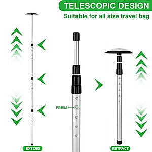MNKNENG Golf Travel Bag Support Rod Pole Oversized Stiff Arm for Golf Travel Bag Telescoping Aluminum Alloy Golf Stiff Arm Anti-Impact Golf Club Travel Protector Stick