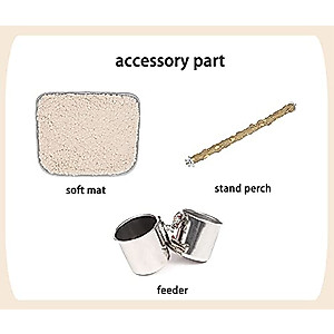 JingShi Bird Carrier Backpack Bubble Bird Travel Carrier Backpack with Standing Perch&Feeding Bowl Pet Parrot Space Capsule Transparent Backpack Breathable 360degree Sightseeing (Yellow)