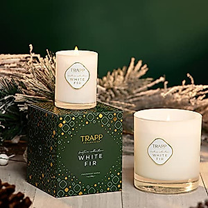 Trapp No. 56 - White Fir - 7 oz. Signature Candle - Aromatic Home Fragrance with Seasonal Scent of Fraser Fir, Balsam Wood, & Cool Ozonic Notes Notes - Petrolatum Wax