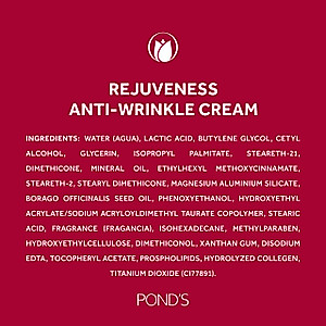 Pond's Anti-Wrinkle Face Cream Anti-Aging Moisturizer With Alpha Hydroxy Acid and Collagen 14.1 oz