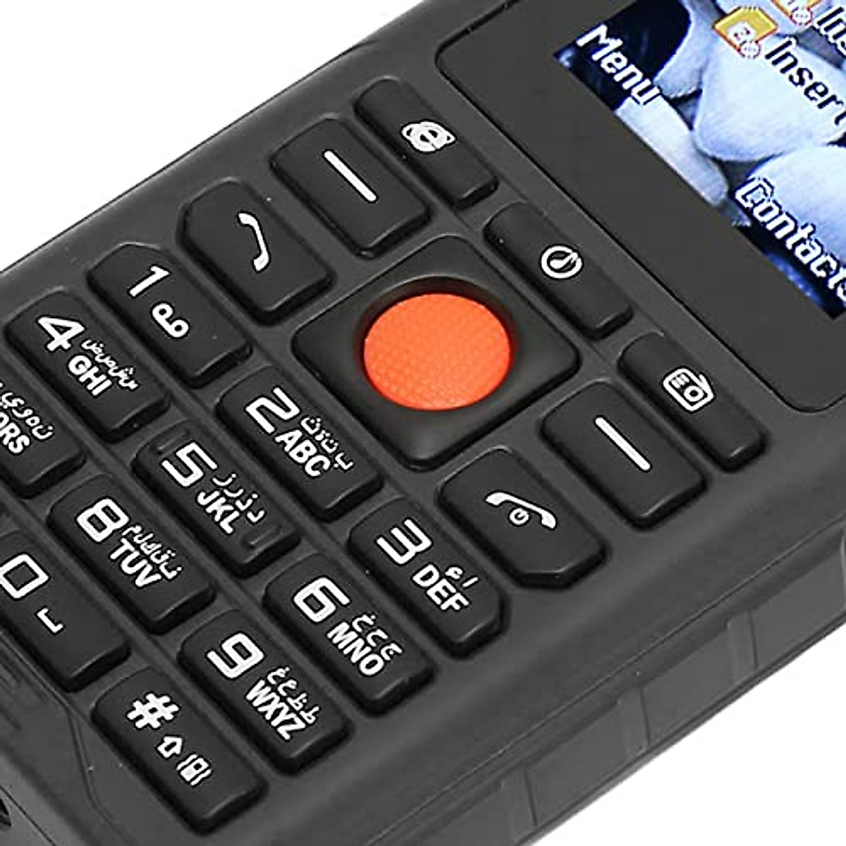 Elderly Mobile Phone, Detachable Antenna 1.7 Inch HD Unlocked Children Elderly Mobile Phone for Standby Phone US Plug