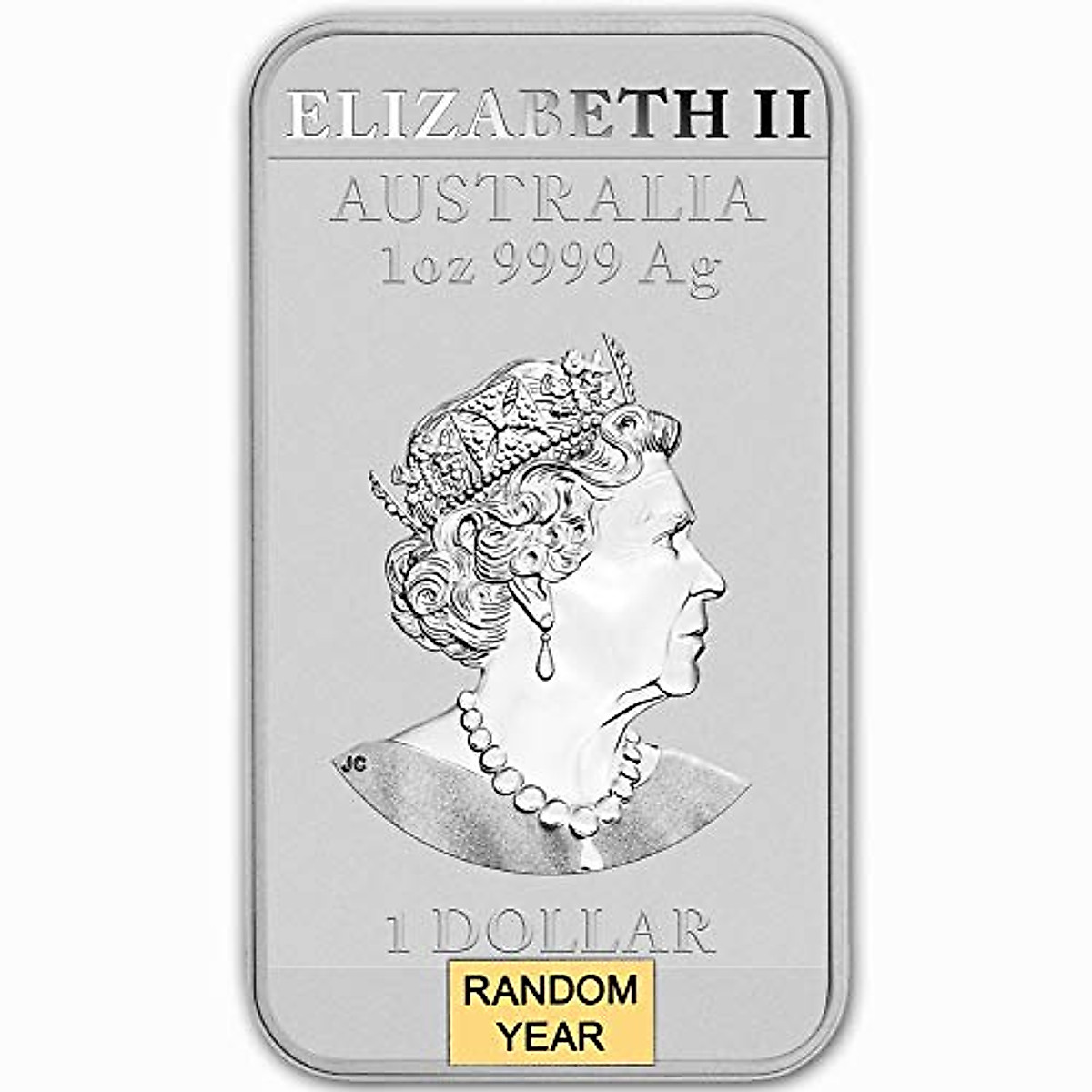 2018 - Present (Random Year) Lot of (10) 1 oz Silver Bars Australia Perth Mint Dragon Series Rectangular Coins Brilliant Uncirculated with Certificates of Authenticity $1 BU