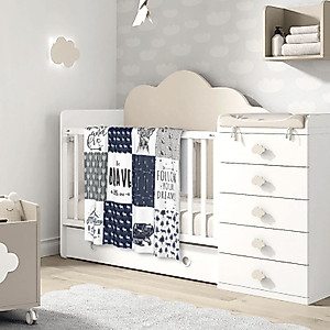 Socira Rustic Woodland Throw Blankets for Boys, Kids Moose Bear Adventure Fleece Blankets, Ultra Soft Warm Bed Blankets for Children, Fluffy Cozy Swaddling Receiving Blankets Gifts for Newborn Baby