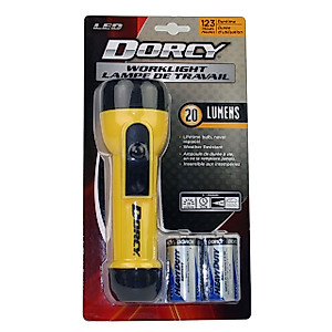 Dorcy Heavy Duty Worklight Flashlight with Batteries, 41-2350 , Green
