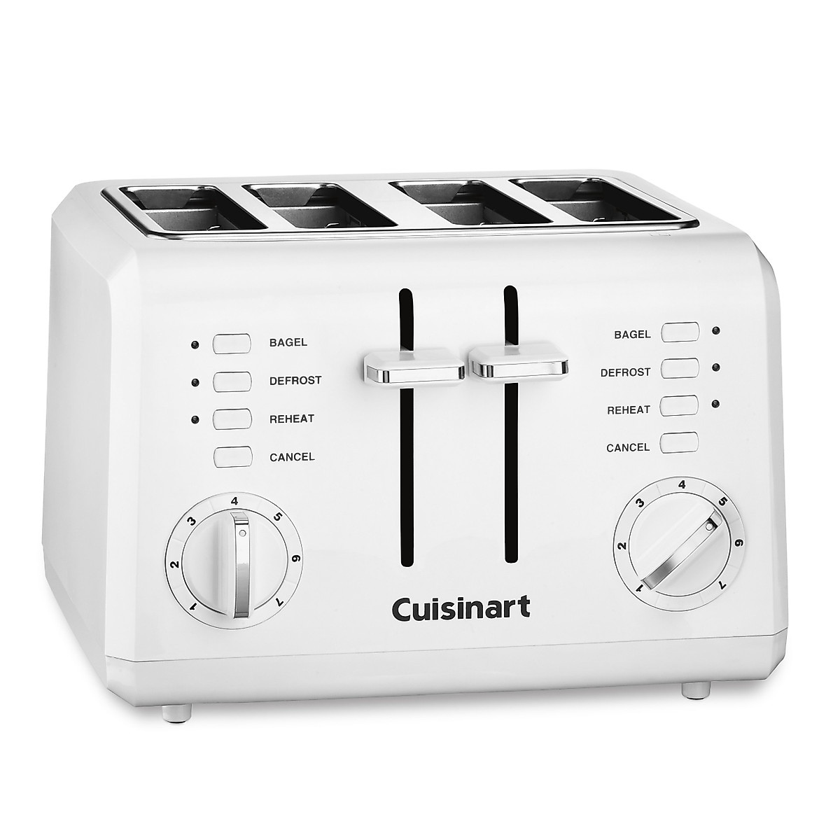 Cuisinart 4-Slice Toaster (CPT-142P1) and Electric Can Opener (CCO-50N) Bundle, White