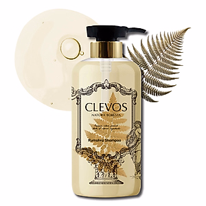 Clevos Natura Foresta Natural Organic Hair Shampoo 17.92 Fl Oz for Oily Itchy Scalp Type - Pleasant Rumohra Scent - Reduce Itchiness Dandruff Sulfate-free - Completely Natural - Vegan - Cruelty Free