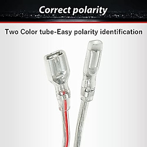 RED WOLF Car Door Speaker Wiring Harness Connector Adapter Select for Toyota Camry Corolla 1983-1987, Mitsubishi Eclipse 1987-2005, Hyundai Accent 1995-1999, Fit BMW Mini Cooper R50/R53 2001-2006