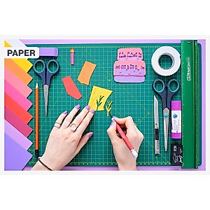 Excel Blades Soft Grip Craft Knife Set, Soft Grip Fine Point Angled Blades for Precision Cutting & Trimming, Multi-Purpose Hobby, Scrapbooking, Crafting Tools, Red, 2-Pack With 10 Replacement Blades