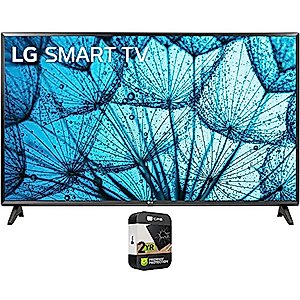 LG 32LM577BPUA 32 Inch LED HD Smart webOS TV 2021 Model Bundle with Premium 2 YR CPS Enhanced Protection Pack