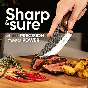 Matsato Chef Knife - Perfect Kitchen Knife. Japanese Knife for Cooking, Chopping. Japanese Style Knife for Home, Camping, BBQ. For Balance & Control