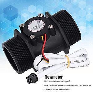 YF-DN40 Water Sensor Module Hall Turbine Flowmeter for Swimming Pool G1.5in Male Thread DC 3-24V
