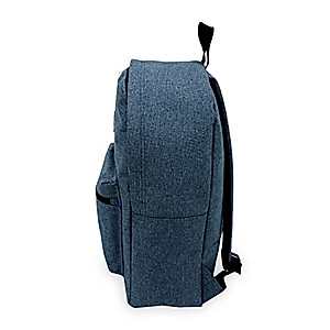 Everest Unisex-Adult's Basic Denim Backpack, Dark Navy, One Size