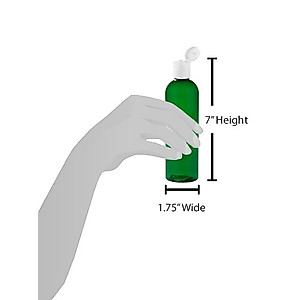 MoYo Natural Labs 8 oz Travel Bottles, Empty Travel Containers with Flip Caps, BPA Free PET Plastic Squeezable Toiletry/Cosmetic Psychedelic Bottle (3 pack, Multi Color)