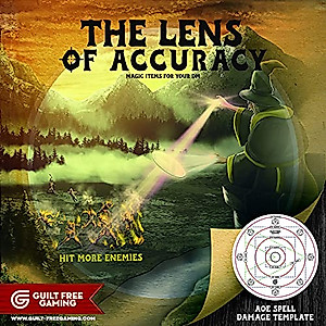 Spell Effect Templates for D&D | Maximize The Effects of Your Spells - Featuring a 30' Cone & 30' Cube, Random Direction Generator, for Use with DND, 5E Pathfinder by Guilt-Free Gaming