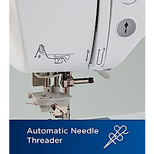 Brother LB5000 Sewing and Embroidery Machine, 80 Built-in Designs, 103 Built-in Stitches, Computerized, 4" x 4" Hoop Area, 3.7" LCD Touchscreen Display, 7 Included Feet