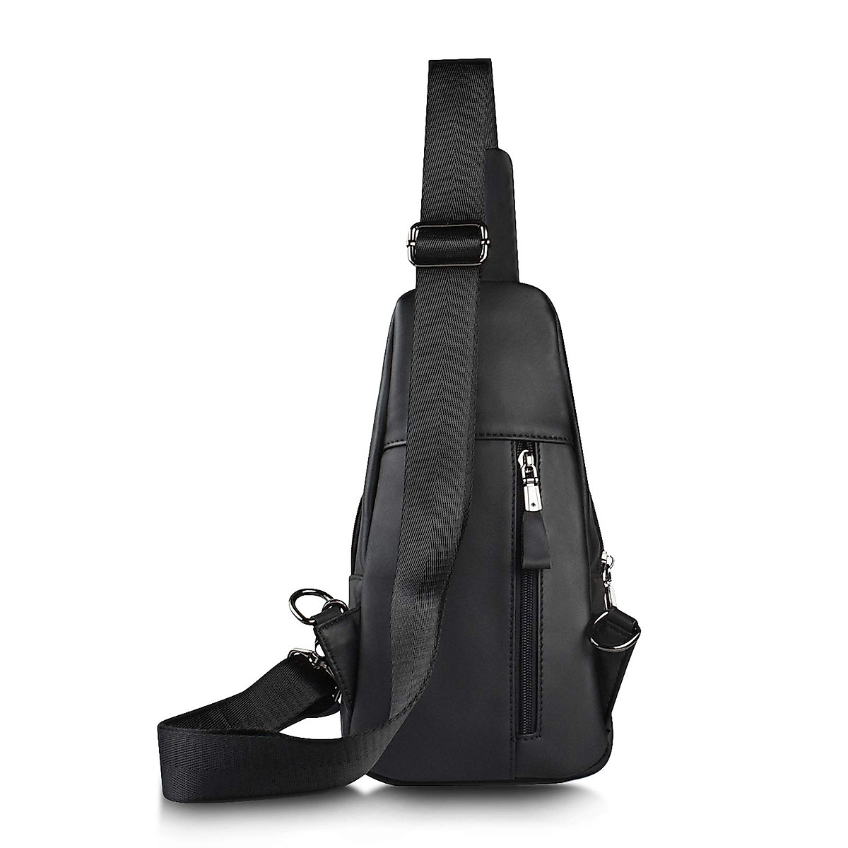 Leather Sling Bag Purse Chest Shoulder Backpack,Crossbody Bags for Men Outdoors