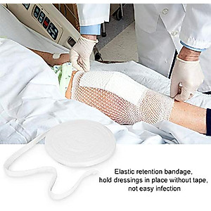 Salmue 10M Fix Net Tubular Bandage Elastic Net Dressing Breathable Tubular Gauze Stretch Bandage First-aid Dressing Wrap Retainer for Wrist Forearm Elbow Wound Dressing's Restraint (3#)