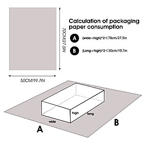 Prasacco Wrapping Paper Birthday Wrapping Paper Sheets-Recyclable Birthday Gift Wrap Set with Tag String-Eco Gift Wrapping Paper