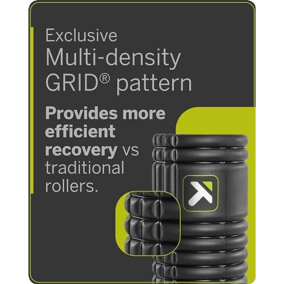 TriggerPoint 13" Multi-Density Foam Roller - Relieves Muscles, Improves Mobility