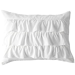 Latitude Ruby Ruffle Comforter Set, Twin, White