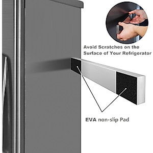 Rymmzone 2 PCS Knife Magnetic Strip no Drilling (Refrigerator Applicable), 17 inch Magnetic Knife Holder for Wall, Premium Stainless Steel Magnetic Knife Bar, Used as Tool Holder, Knife Rack, and More