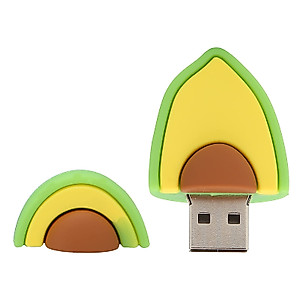 U Disk USB2.0 Cute,Cartoon Avocado Flash Drive Insect Pattern Gift Computer Memory Accessories for Computer Thumb Drive USB Jump Drive Data Storage Business Gift(16GB)