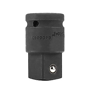 Genius Tools 3/4" Drive Impact Adapter with Steel Ball, 3/4"F × 1"M, Cr-Mo Steel - 640608B