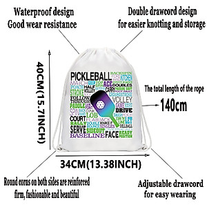 LEVLO Pickleball Women Canvas Tote Bag Gift For Pickleball Player Pickleball Shoulder Bag For Pickleball Lover (Pickleball DB)