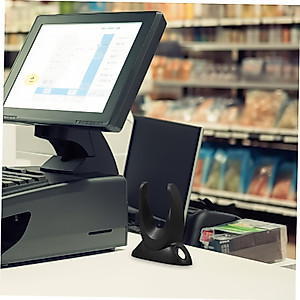 ROMISBABA 2pcs Scanner Bracket Barcod e Scanning Tool Bracket Multifunctional Scanner Stand Scanner Holding Rack Portable Scan Instrument Support Scanning Barcod Scanners Stand Plastic Black