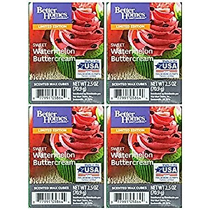 Better Homes and Gardens Sweet Watermelon Buttercream Scented Wax Cubes - 4-Pack