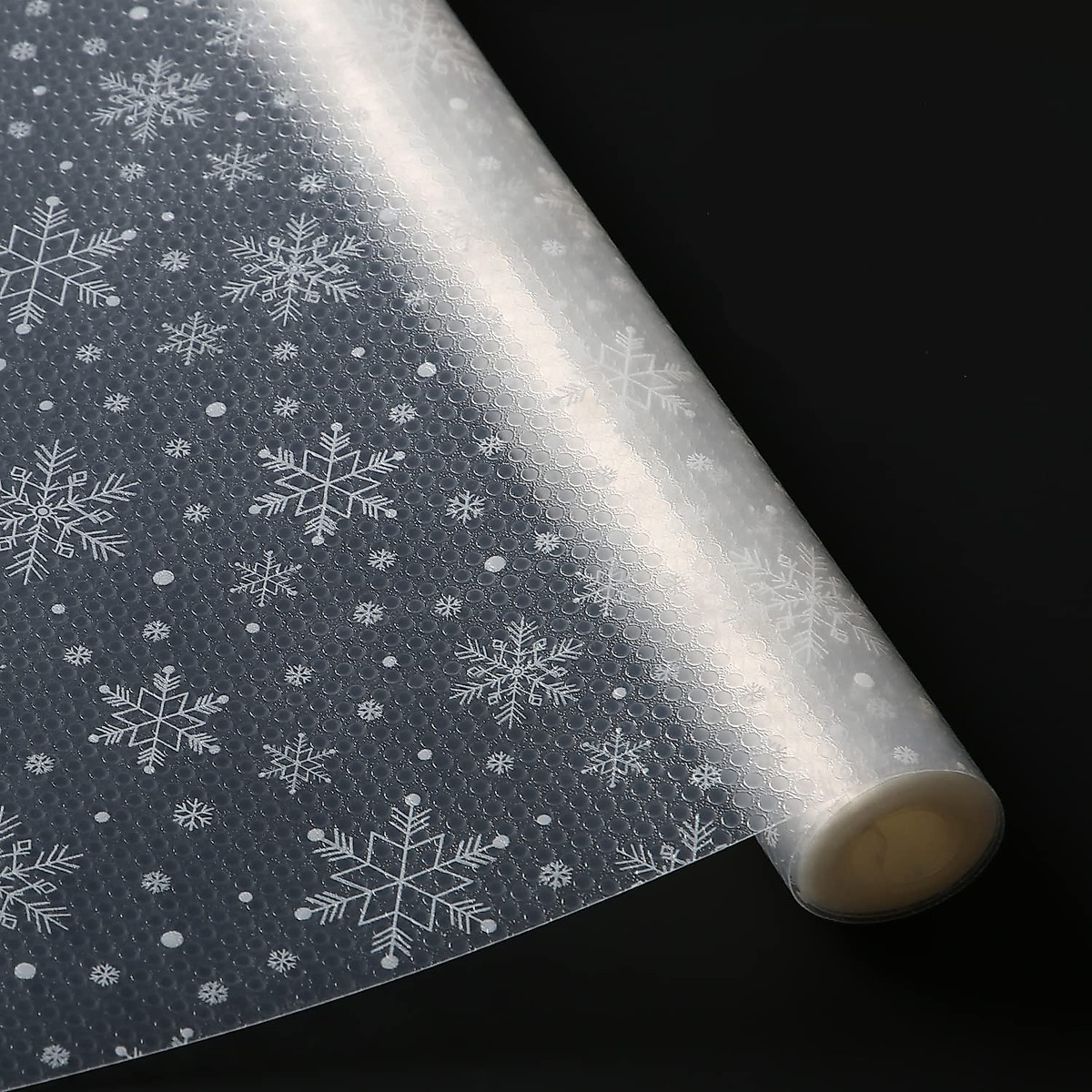 XGOLD Non-Adhesive Non-Slip EVA Shelf Liner Refrigerator Liners Kitchen Cabinet Liner Drawer Mats Clear Liner for Shelves,Cupboard,Closet,Pantry,Table Waterproof Oilproof Washable（17.7 x 118 inch）