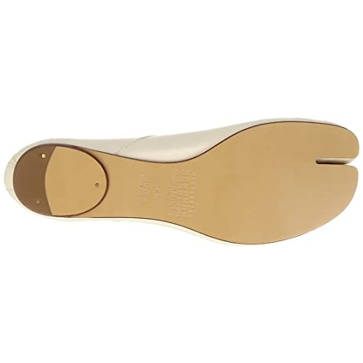 Maison Margiela S58WZ0042-P3753 Tabi Women's Ballet Shoes, White, US Men's Size 5.5 (23.5 cm)