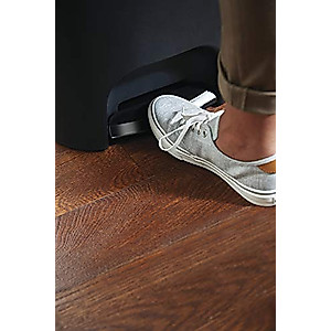 Rubbermaid Classic Step-On Lid Trash Can for Home, Kitchen, and Bathroom Garbage, 13 Gallon, Black