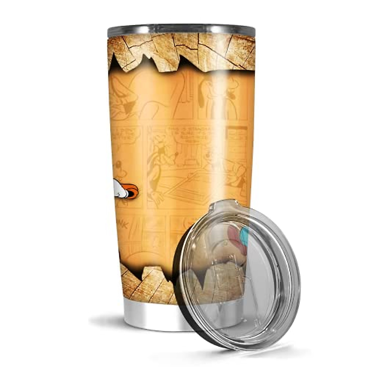 Stainless Steel Tumbler Vacuum 20 30 Oz Goofys Event Cartoon Glass Movie Bottle Collage Gift Quote Mug Friends Christmas Suitable With Hot Or Iced Coffee Tea Wine Water Frappe Cocktail