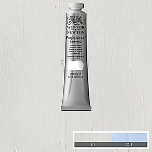 Winsor & Newton Professional Acrylic Paint, 200ml (6.75-oz) Tube, Titanium White