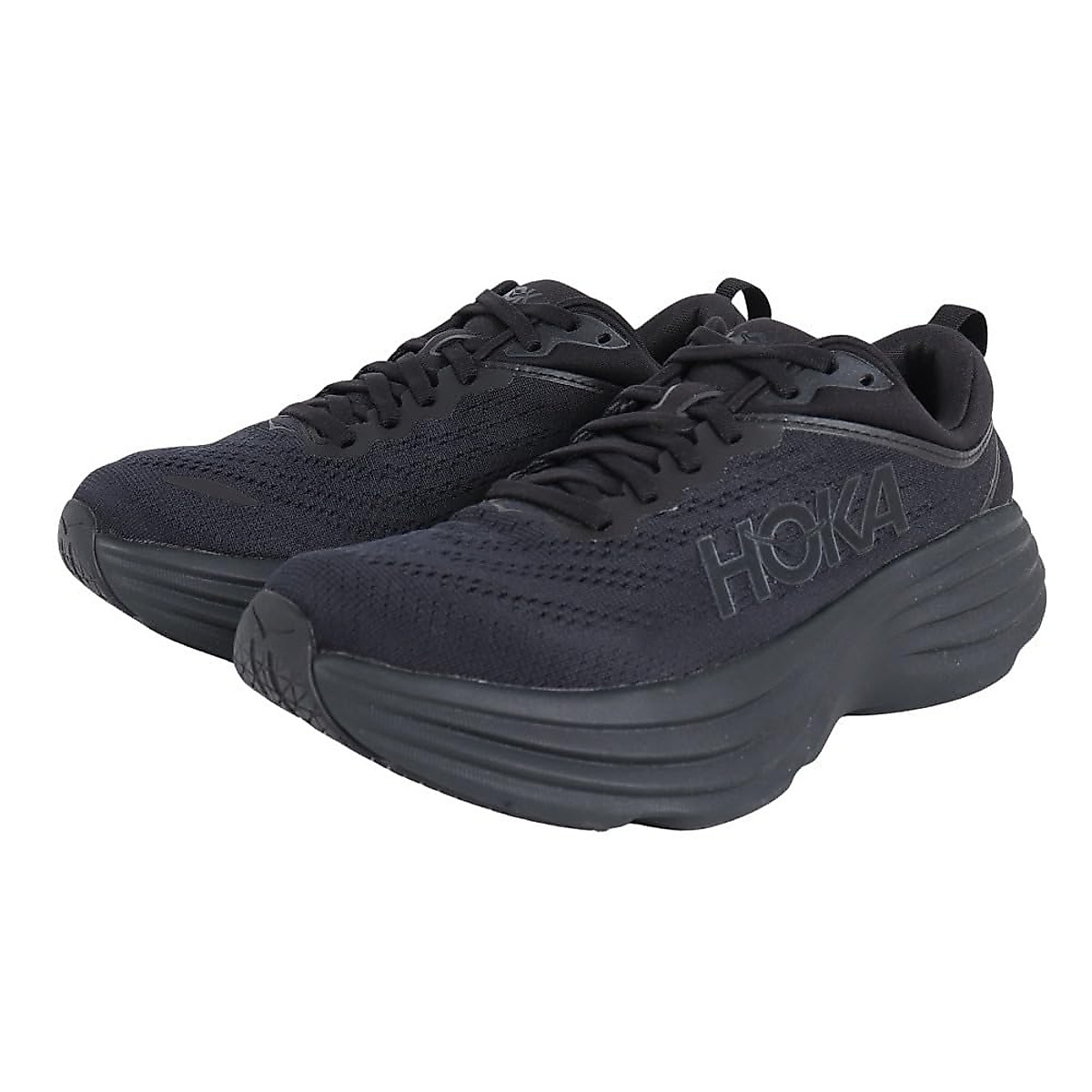 Hoka Women's Bondi 8 Sneaker, Black/Black, 7.5