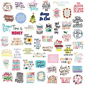 Inspirational Stickers,200Pcs Vinyl Waterproof Inspiring Stickers Inspirational Quotes Stickers, Gifts for kids, women,teens classmate colleagues,adults