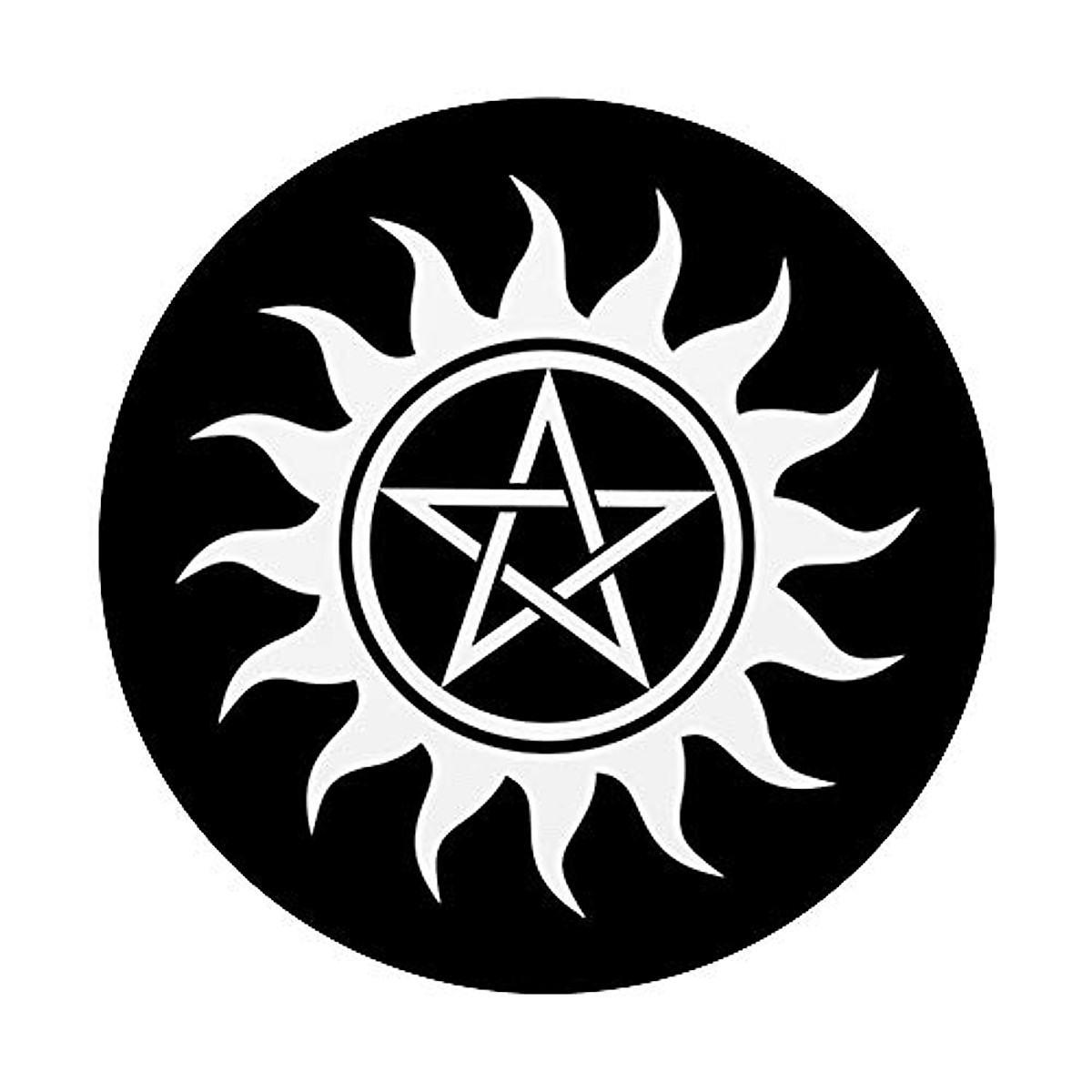 Anti Possession Pentagram Symbol PopSockets PopGrip: Swappable Grip for Phones & Tablets